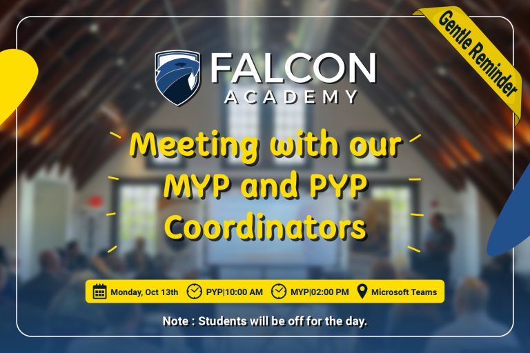 IB PYP & MYP Virtual Sessions – Falcon Academy